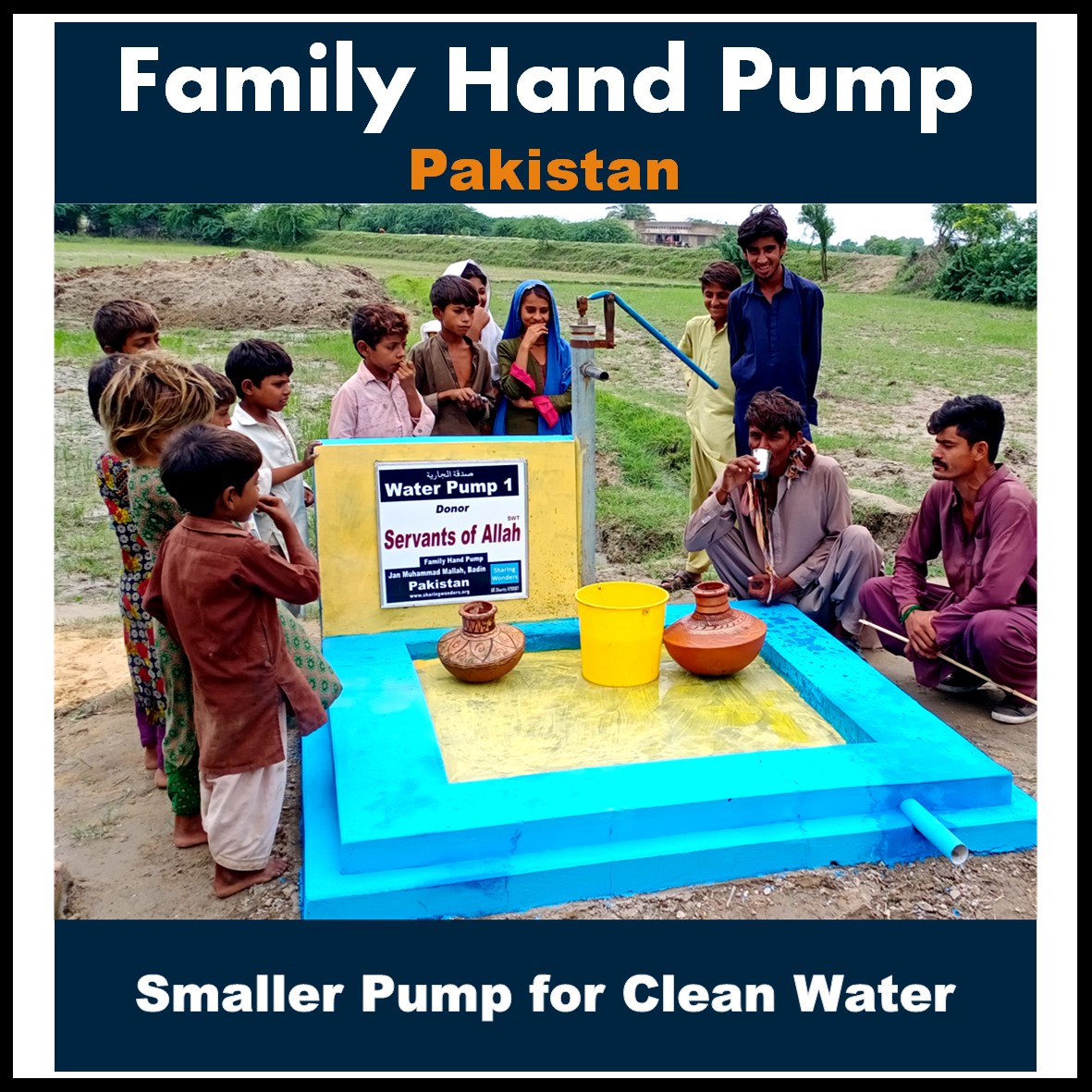 Family Hand Pump Pakistan Humanitarian Charity